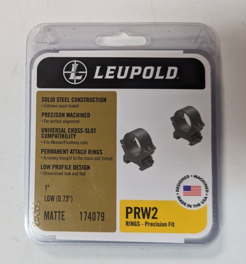 Leupold PRW2 1" Low Scope Rings - Matte Black (174079) for sale online ...