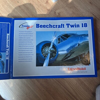 Liberty Classics Exxon Mobil Beechcraft Twin 18 Diecast Model 12 ...