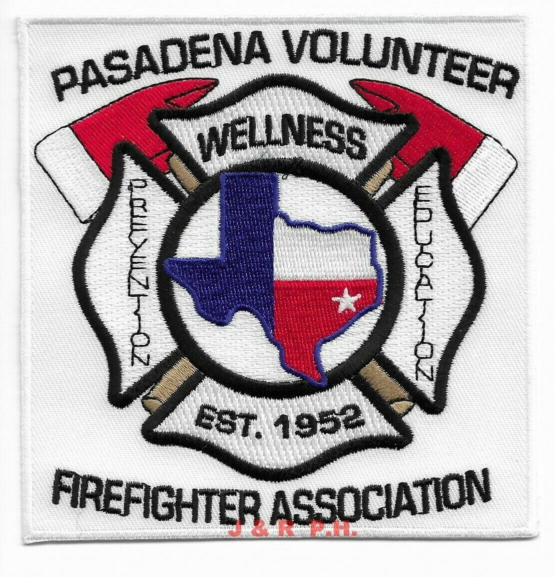 Pasadena Vol. Fire Dept., Texas (4.5" x 4.5" size) fire patch | eBay