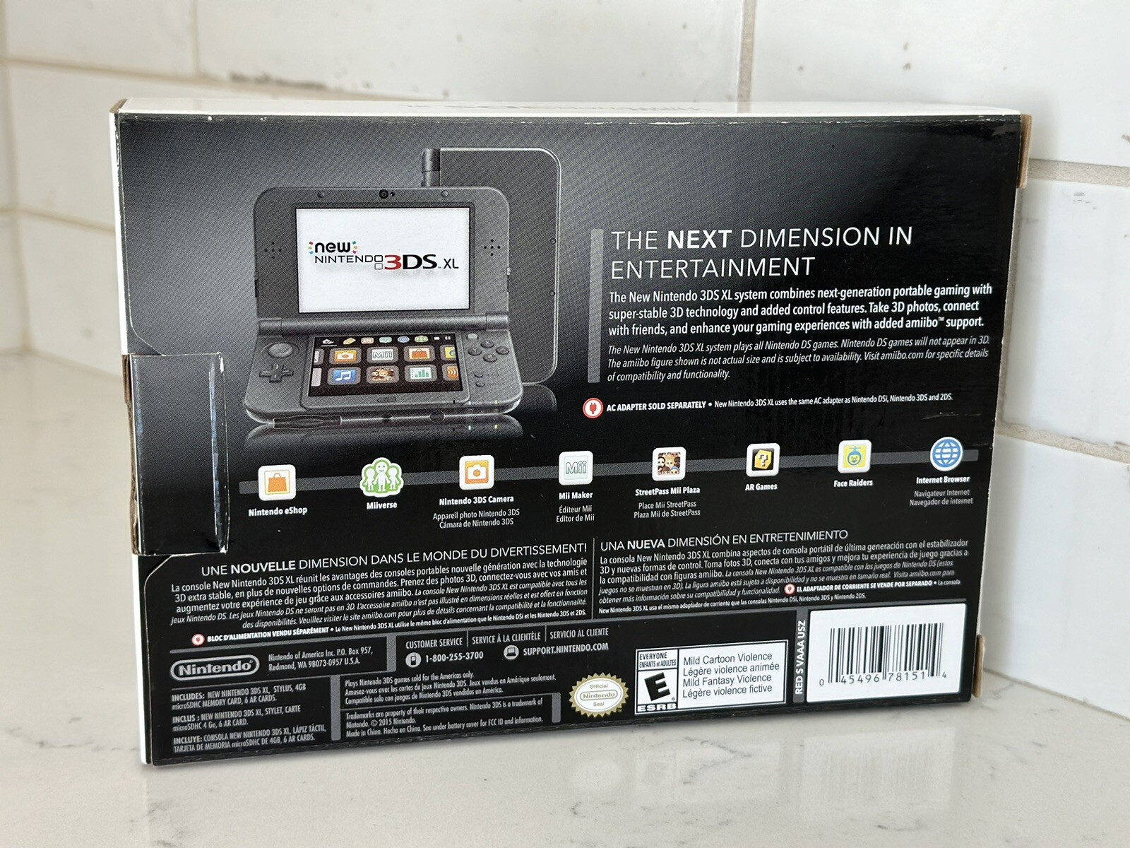 Nintendo New 3DS XL 4GB Handheld Gaming System - Black for sale online ...