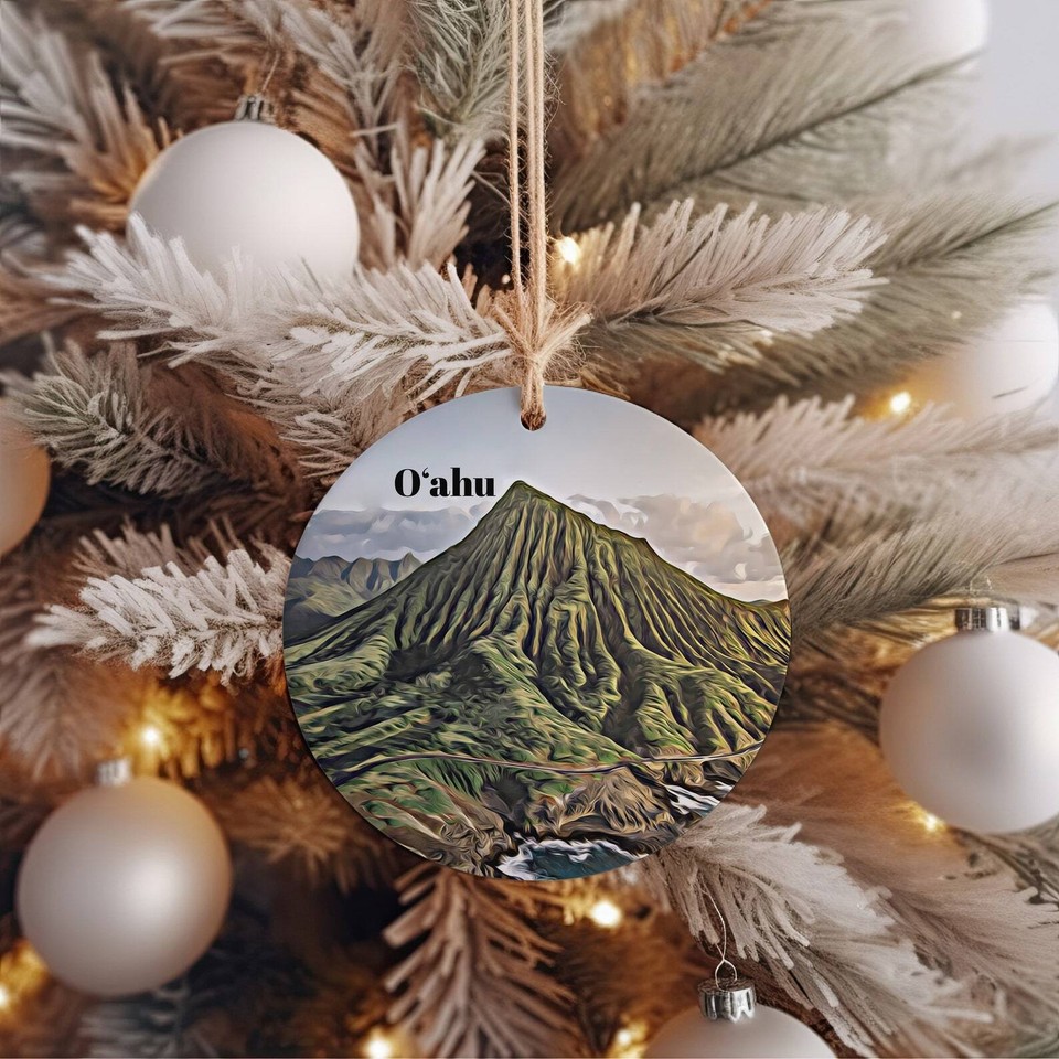 Oahu Ornament Christmas Ornament Oahu Gift Christmas Gift Oahu ...