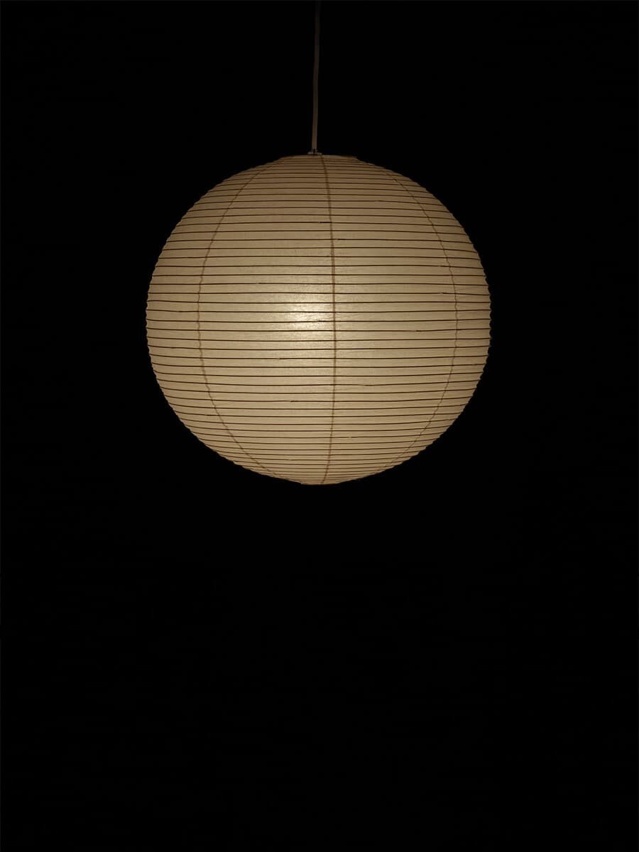 Isamu Noguchi Akari 55A Pendant lamp Washi Japanese Light Shade bamboo ...