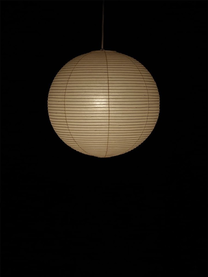 Isamu Noguchi Akari 55A Pendant lamp Washi Japanese Light Shade bamboo ...