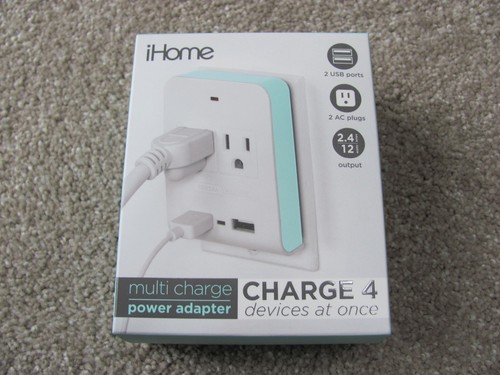 iHome Compact Multi Charge Power Adapter (Charge 2 USB & 2 AC ) IH ...