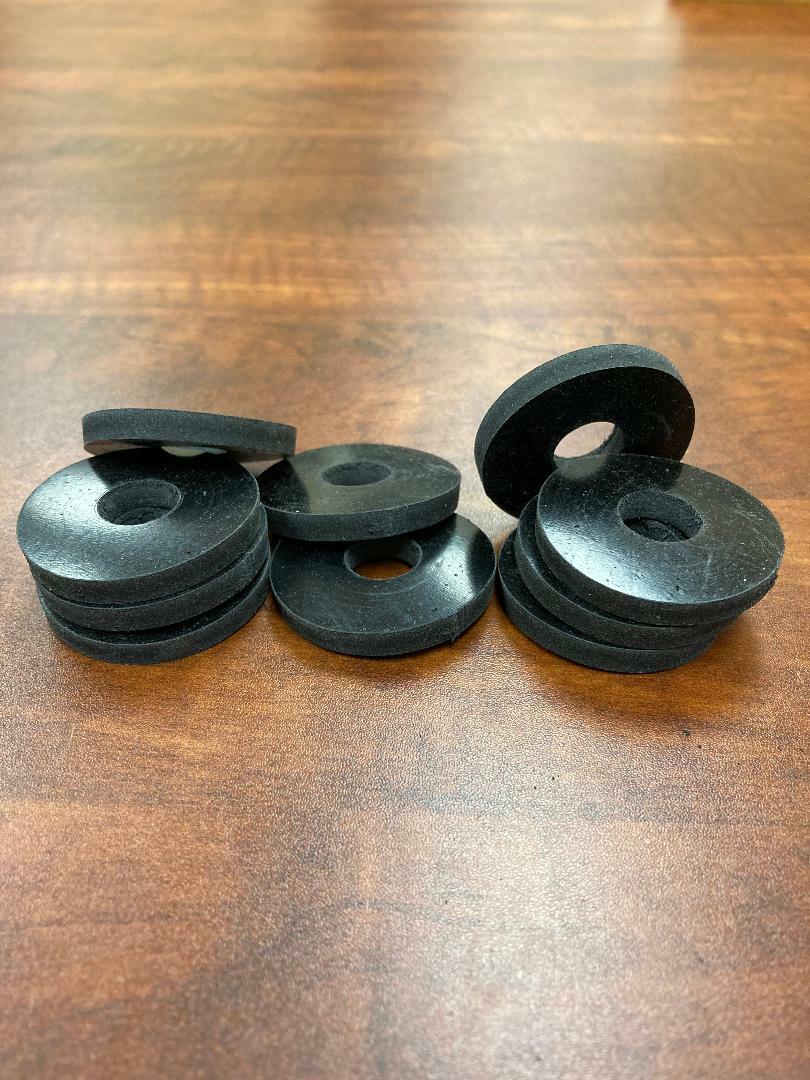 10 Pack Neoprene Rubber Washer 1-1/2" OD x 1/2" ID x 3/16" Thick | eBay