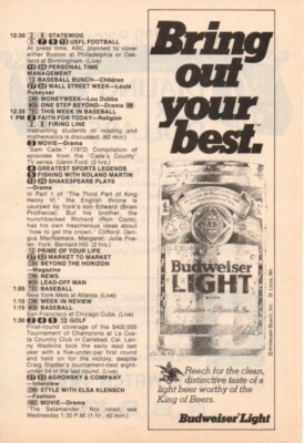 Budweiser Light Bud 1983 Picture Print Ad Clipping Page Dialing for ...