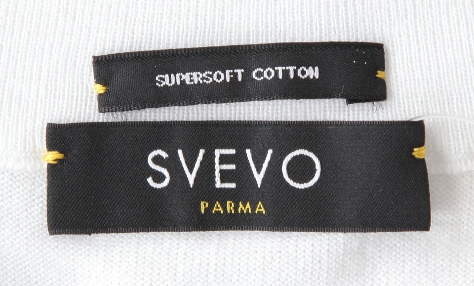 Svevo Parma White Cotton Crewneck Sweater - XL/54 - (SV39231) | eBay UK