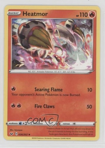 Heatmor Pokemon Sword & Shield #026 | eBay