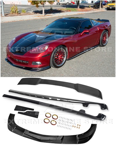 For Corvette C6 BASE | ZR1 Extended Package CARBON FIBER Aerodynamic ...
