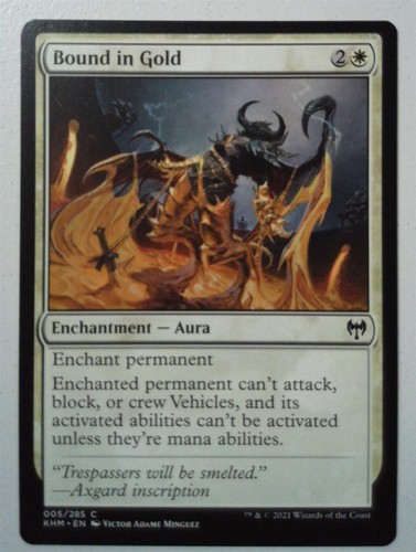 Bound in Gold *Common* Magic MtG x1 Kaldheim | eBay