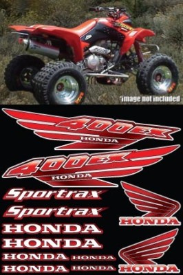 400ex Decals Graphics 12pc ATV QUAD Gen 1 FULL COLOR RED Pick Any Color ...