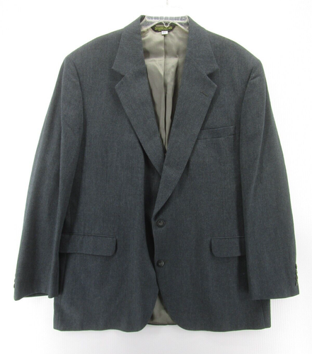 VINTAGE LL Bean Sport Coat Men 48 Long Gray Blazer Jacket 80s Outdoor ...