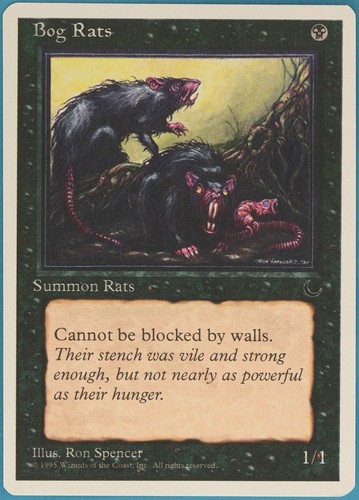 Bog Rats Chronicles NM Misprint Printing Error CARD (ID# m16641 ...