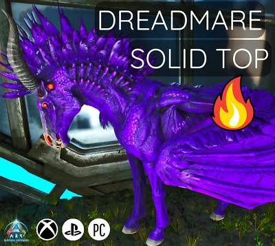 Ark Ascended PVE PS5 XBOX PC DREADMARE SOLID PURPLE NEW TOP STATS CLONE ...