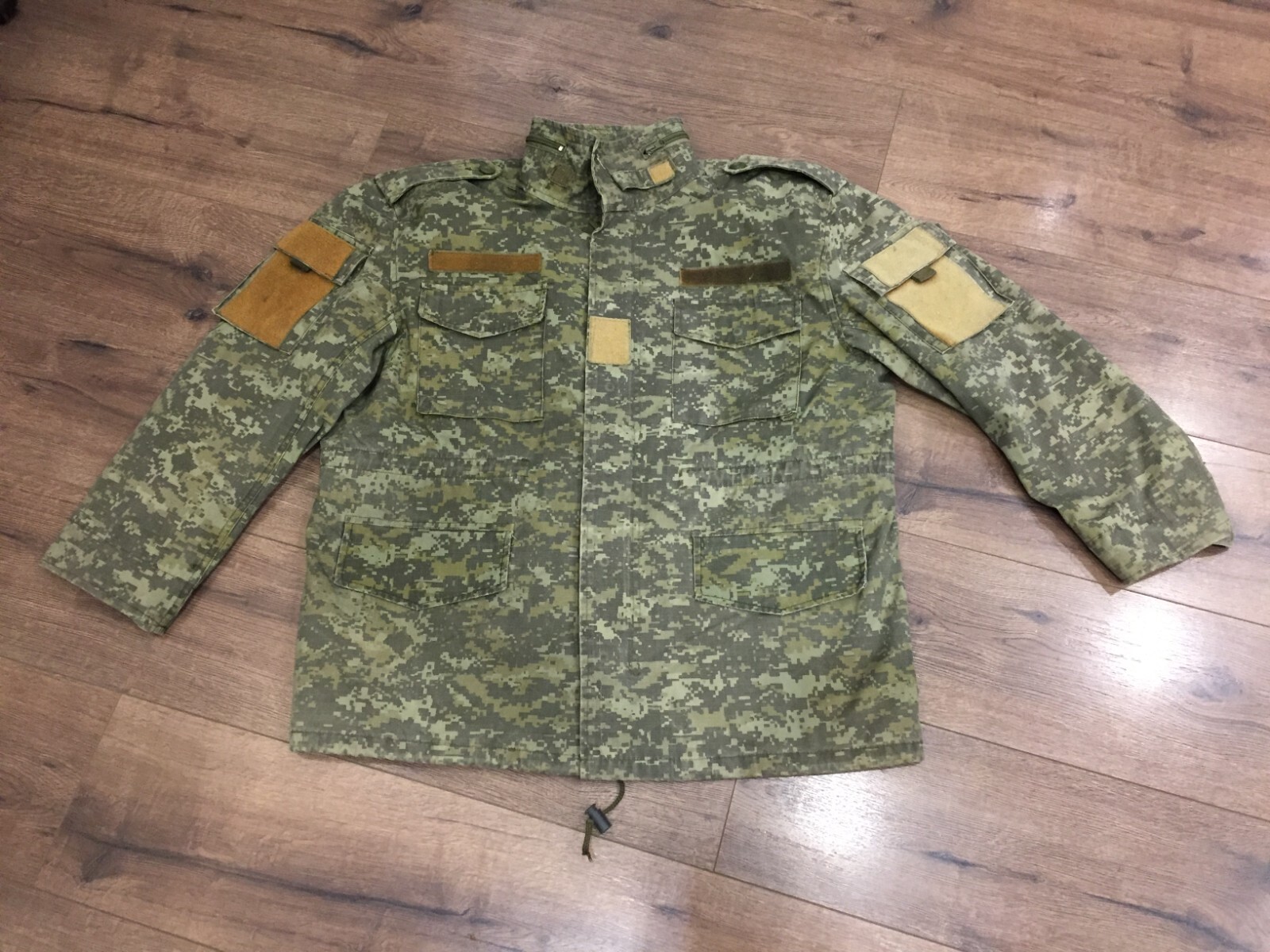 KOSOVO ARMY FSK MILITARY DIGITAL CAMO LIGHT WINTER JACKET COAT SIZE M ...