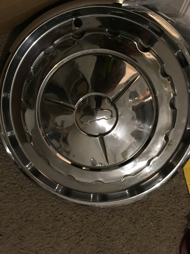 ONE VINTAGE 57 CHEVROLET CHEVY BELAIR IMPALA NOMAD HUBCAP WHEEL COVER ...