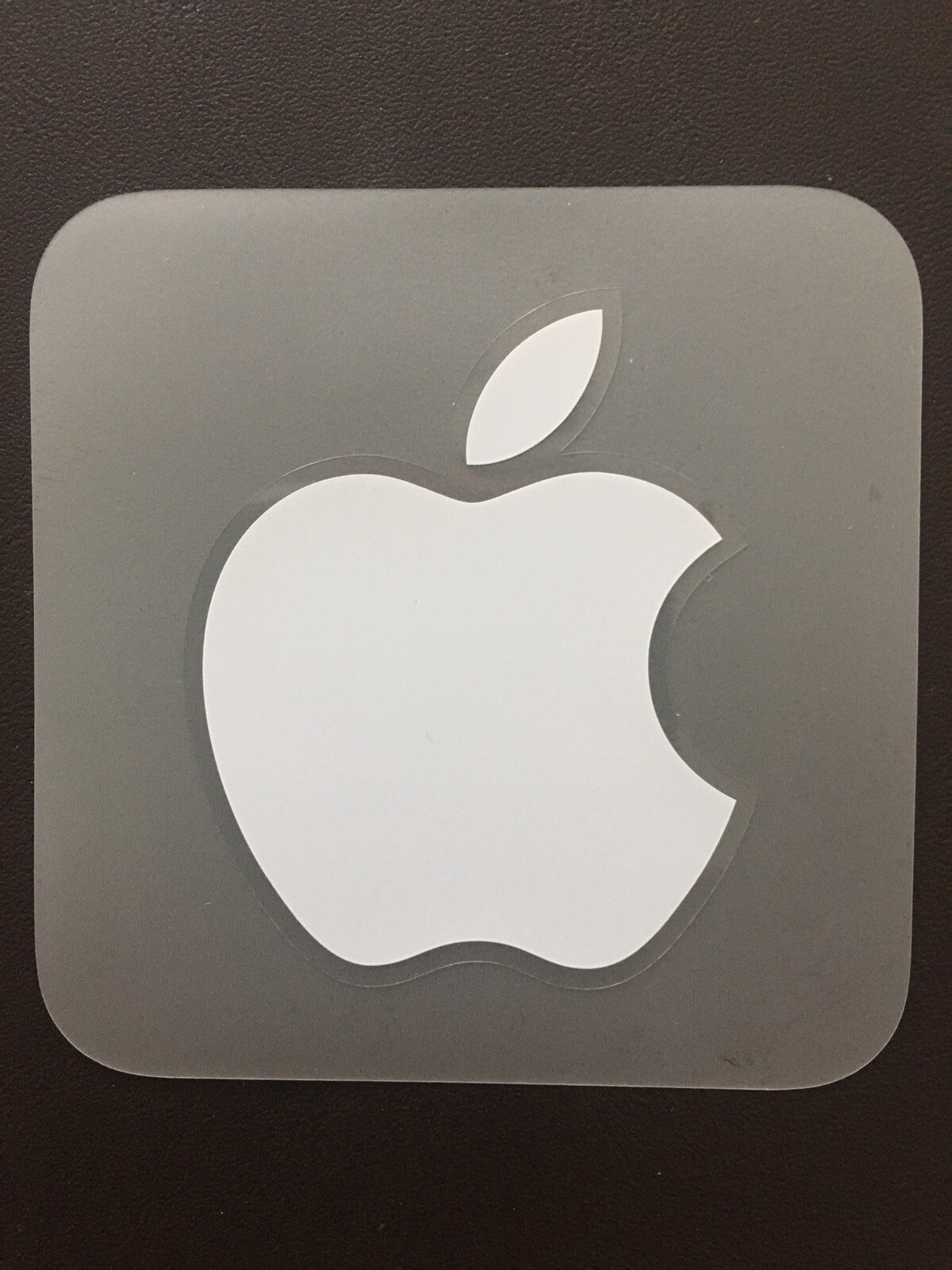 Apple Logo Decal Sticker White Genuine x 1 | eBay