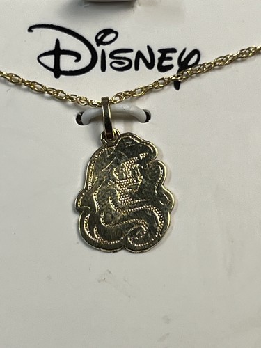 Ariel Little Mermaid 10K Gold Disney charm pendant necklace chain is GF ...