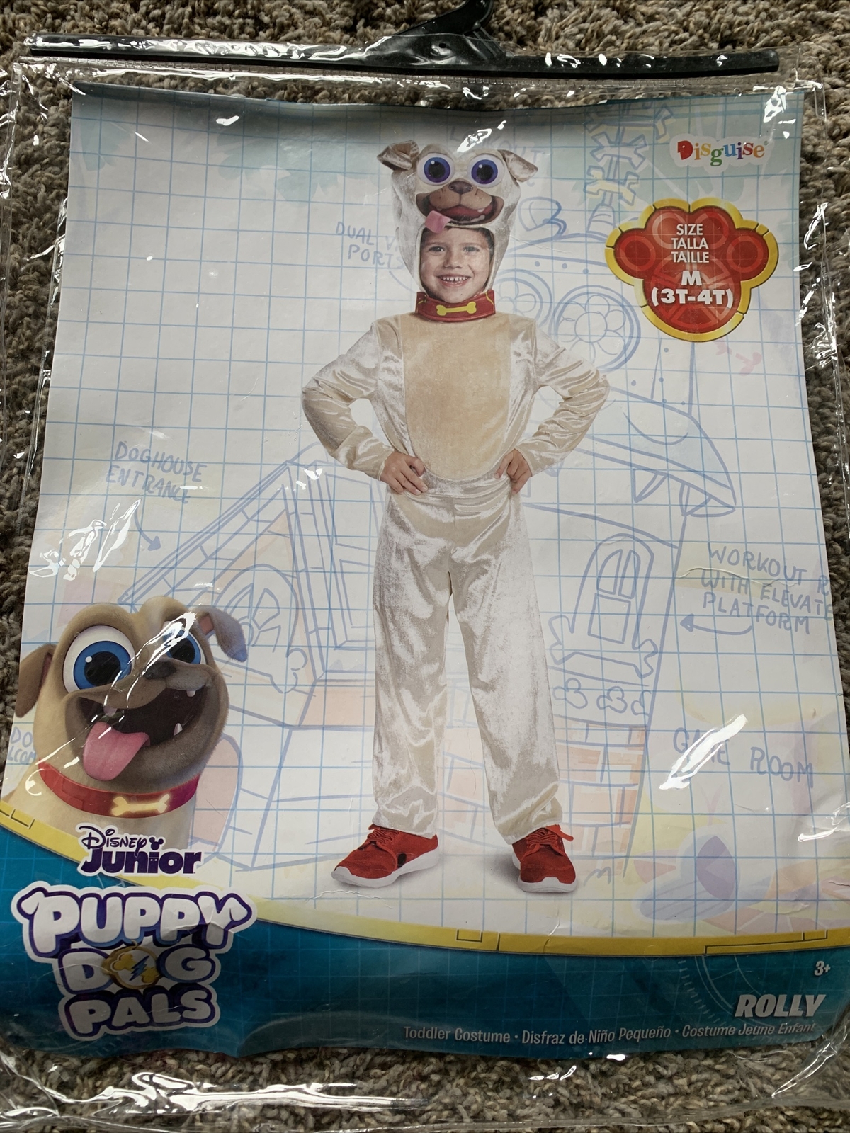 Disney Junior Rolly Puppy Dog Pals Toddler Size 3T-4T… - Gem