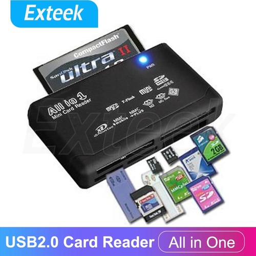 USB 2.0 All in One Multi Memory Card Reader MS M2 CF XD Micro SD HC ...