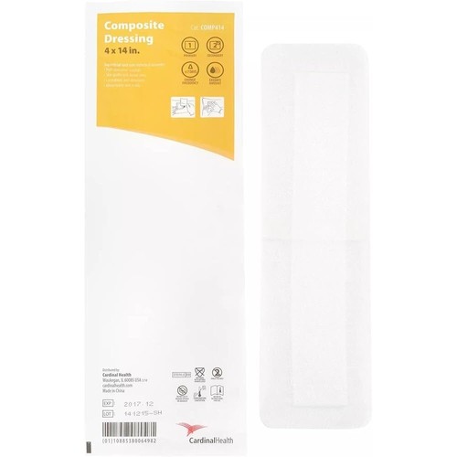 Cardinal Health Composite Dressing Sterile Absorbent Pad 4 x 14 in. | eBay