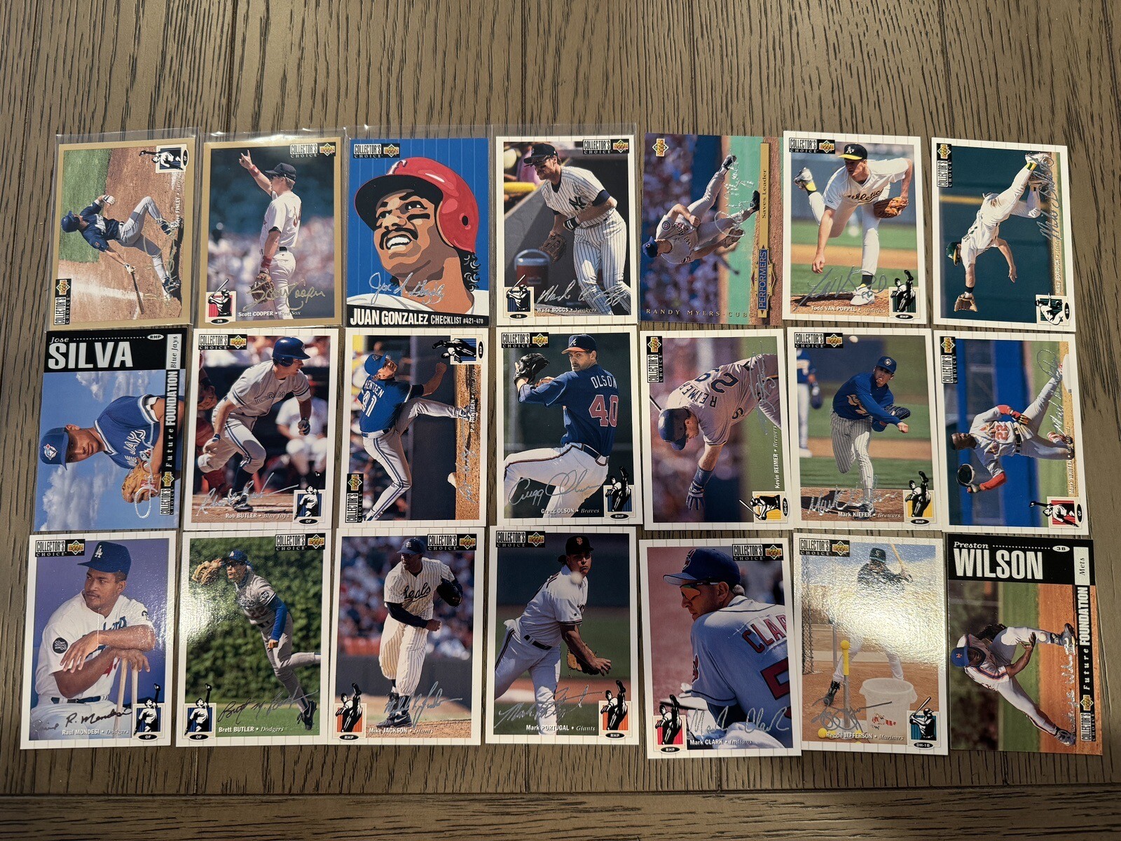 1994 Upper Deck Collectors Choice Baseball - Lot Of 33 Signature Cards ...