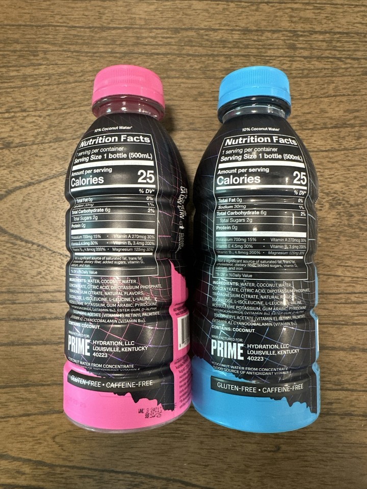 NEW Prime X Hydration Drink Pink & Blue Holographic RARE Sealed In Hand ...