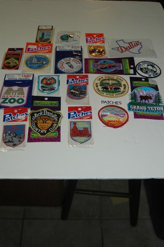 USA EMBROIDERED TRAVEL PATCHES COLLECTION - UTAH CALIFORNIA MEMPHIS ...