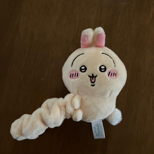 Cream-colored rabbit plush toy, cute face, ears, hand-sized, unused 66t ...