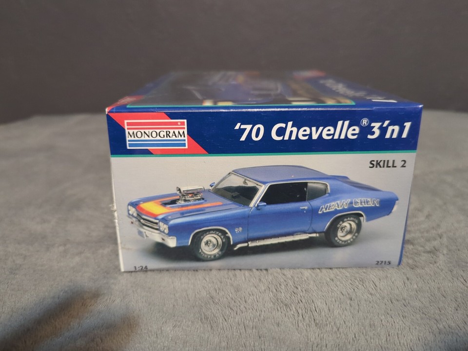 Revell Monogram’70 Chevelle 3'n 1 Heavy Chevy 1:24 Factory Sealed!...T ...