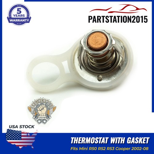 For Mini R50 R52 R53 Cooper 2002-08 Engine Coolant Thermostat w/ Gasket ...
