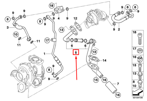 BMW X5 E70 Turbolader Ölleitung 7808154 11427808154 NEU ORIGINAL | eBay.de