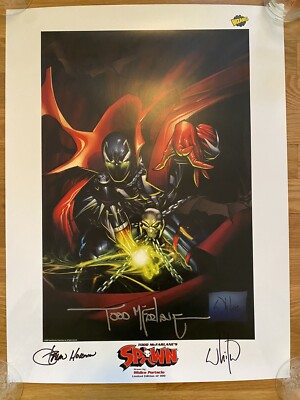 RARE Spawn Poster 1/300 Signed/Autographed Todd McFarlane/Holguin ...