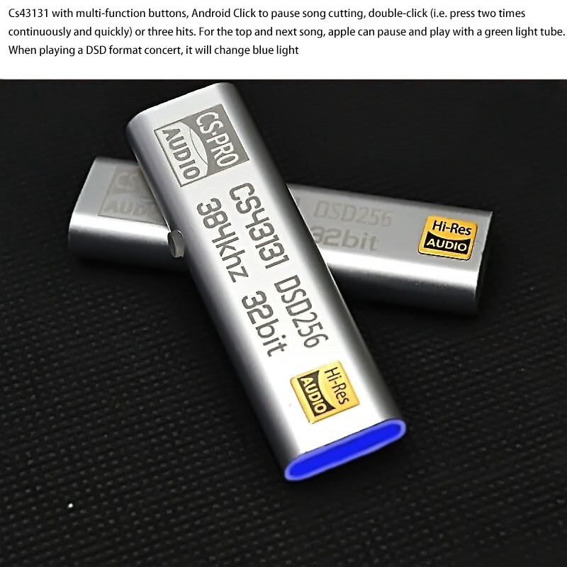 TYPE C to 3.5MM DSD256 for Android Headphone Amplifier Adapter DAC ...
