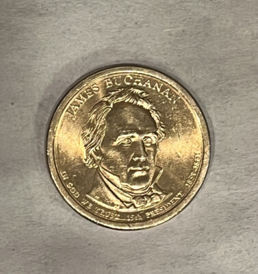 RARE James Buchanan $1 Dollar Coin 1857-1861 - 2010 D - 15th President ...
