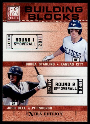 2011 Donruss Elite Series Brandon Nimmo/Bubba Starling/Dwight Smith Jr ...