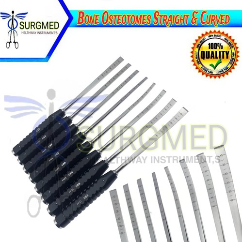 Orthopedics Osteotomes Bone Osteotomes straight curved Veterinary 8 Pcs Set | eBay
