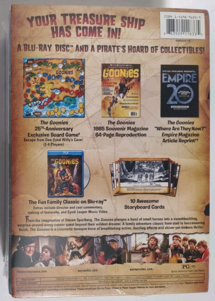 The Goonies 25th Anniversary Blu-ray Box Set with Board Game Josh ...