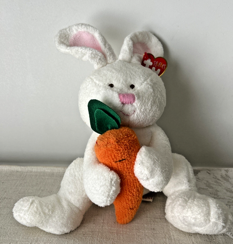 Ty Pluffies SNACKERS Bunny Rabbit 2005 Washable Stuffed Animal Toy | eBay