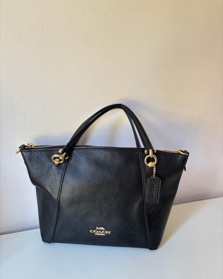 COACH 2021 C6229 Classic-core Kasey Satchel New Black Gold Tone ...