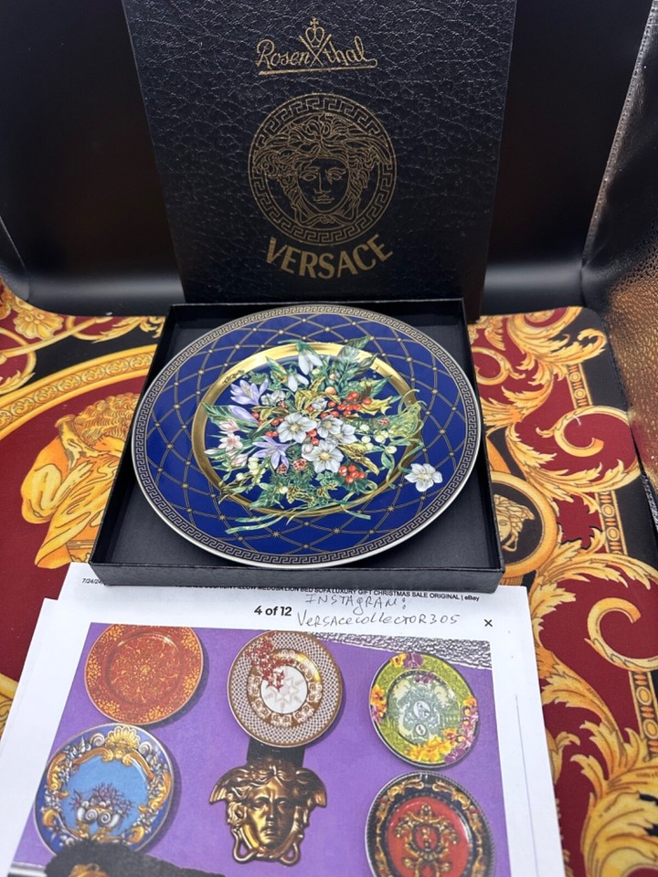 VERSACE PLATE LOVE CHRISTMAS PRESTIGE HOME DECOR NEW | eBay