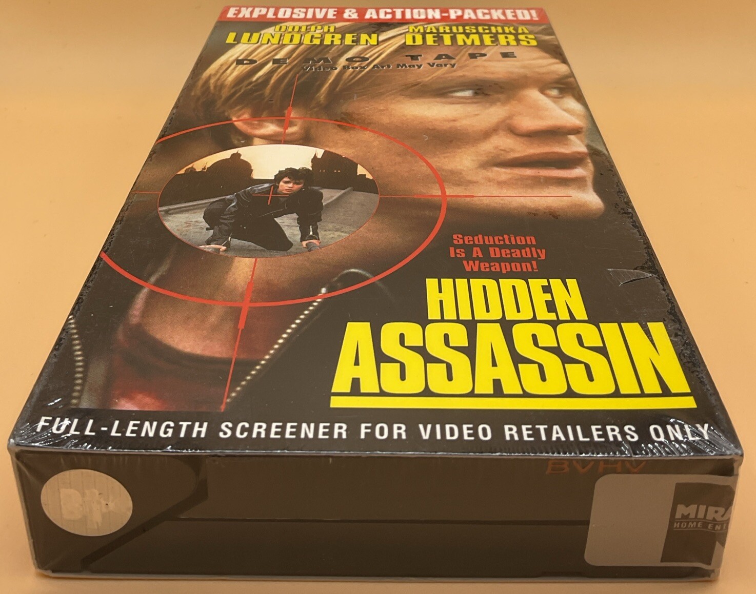Hidden Assassin VHS Dolph Lundgren **SEALED PROMO SCREENER** *Buy 2 Get ...