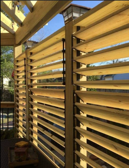 Louvered Deck Privacy Panel