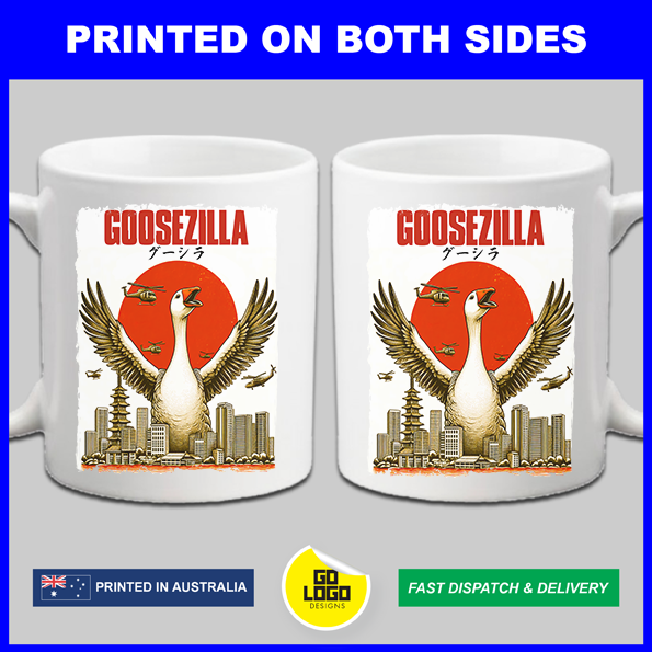 Cool Coffee Mug GOOSEZILLA Silly Goose Lady Farm Dad Joke Birthday Present Gift | eBay