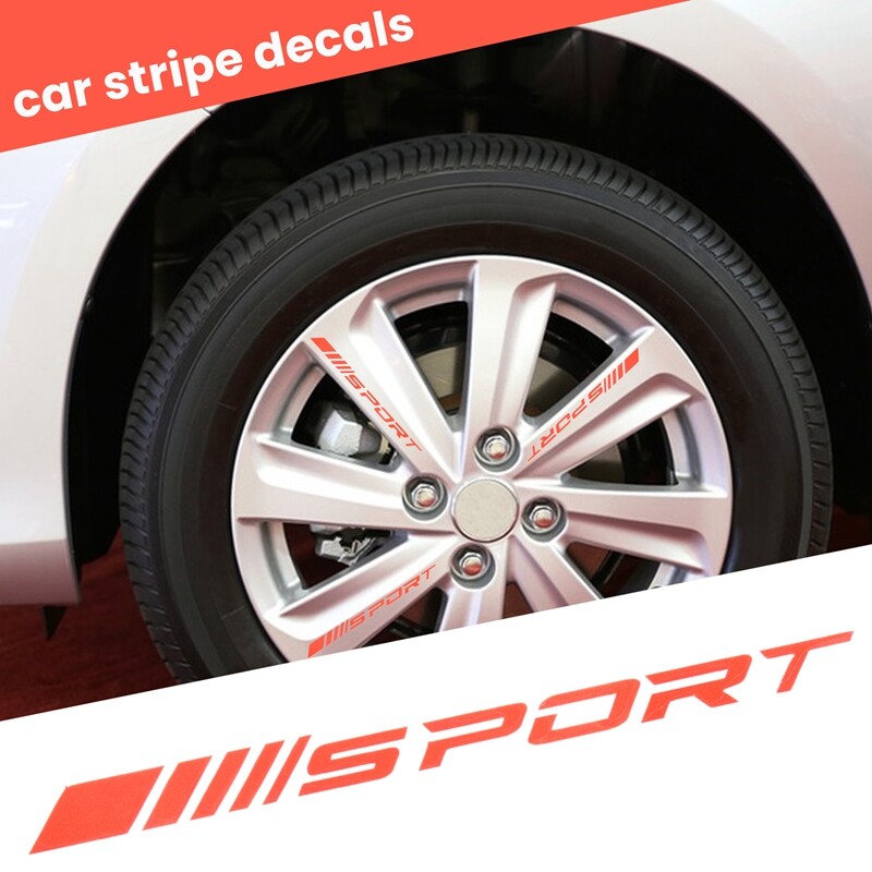 Sport Decal Sticker Wheels Rims Racing Car Sticker Self Adhesive Car ...