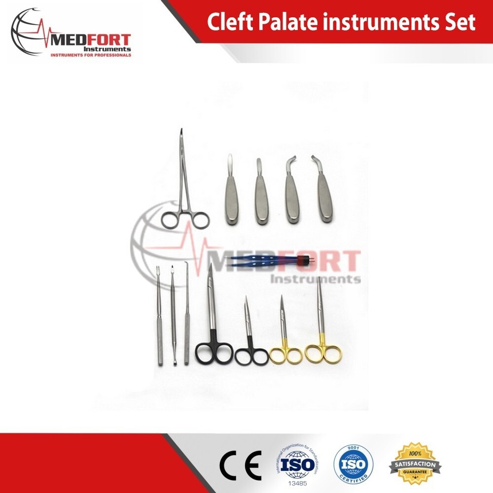 MEDFORT Cleft Palate Instruments Set Premium Quality German Stainless ...