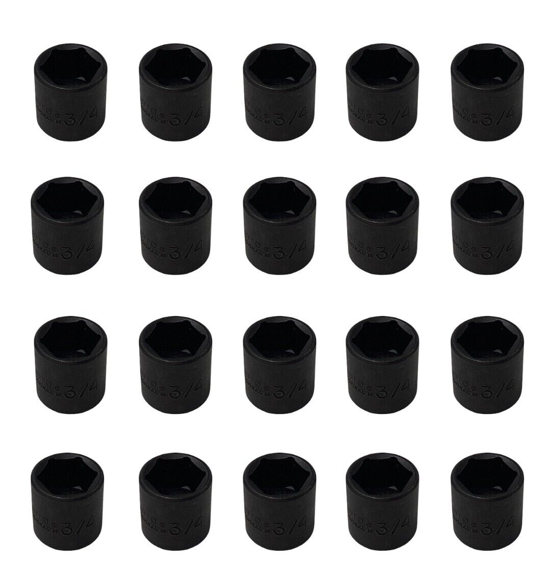 Bag of 20 - PROTO OEM 7224H - 3/8" Drive 3/4" 6-Point Standard Impact ...