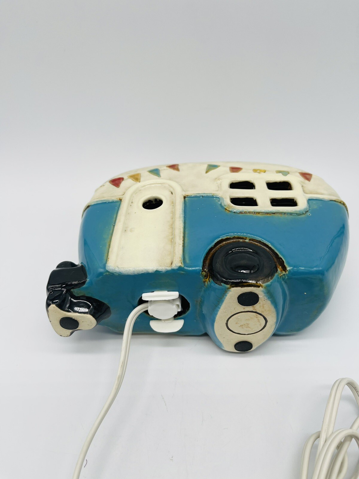 Kirklands Camper Caravan RV Ceramic Tabletop Night Light Lamp Retro ...