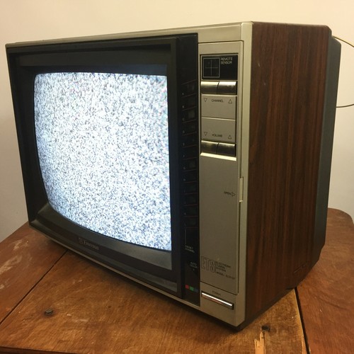 Vintage Wood Grain CRT Emerson Electronic Tuning System TV Television ...