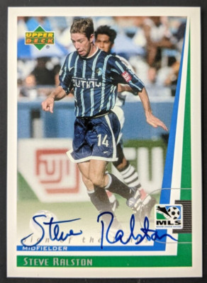 Steve Ralston Auto 1999 Upper Deck MLS Soccer Card Signed Autograph ...